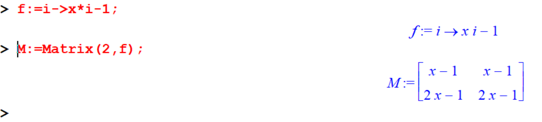 Lesson 10 Matrices | Maple